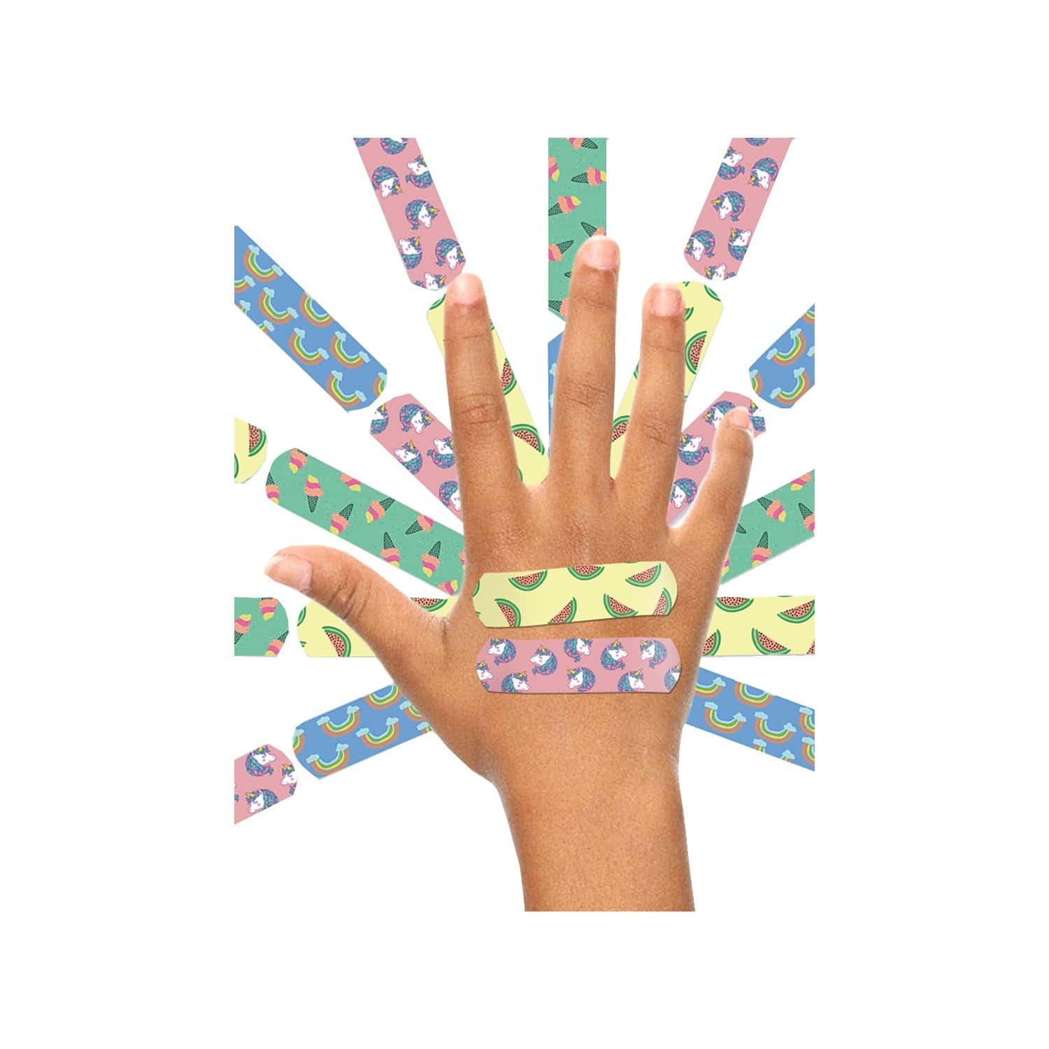 Buy Ouchie Non-Toxic Printed Bandages - Pink - 20 Bandages Online & Get ...