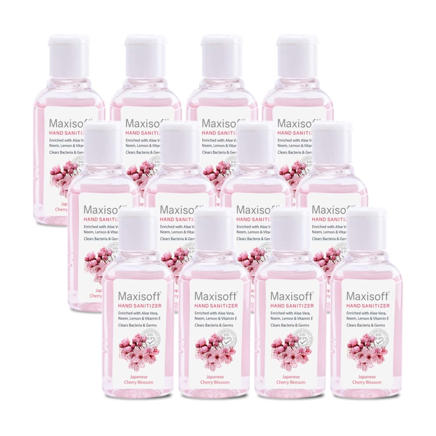 Buy MAXISOFT HAND SANITIZER GEL (JAPANESE CHERRY BLOSSOM) (60 ML - PACK ...