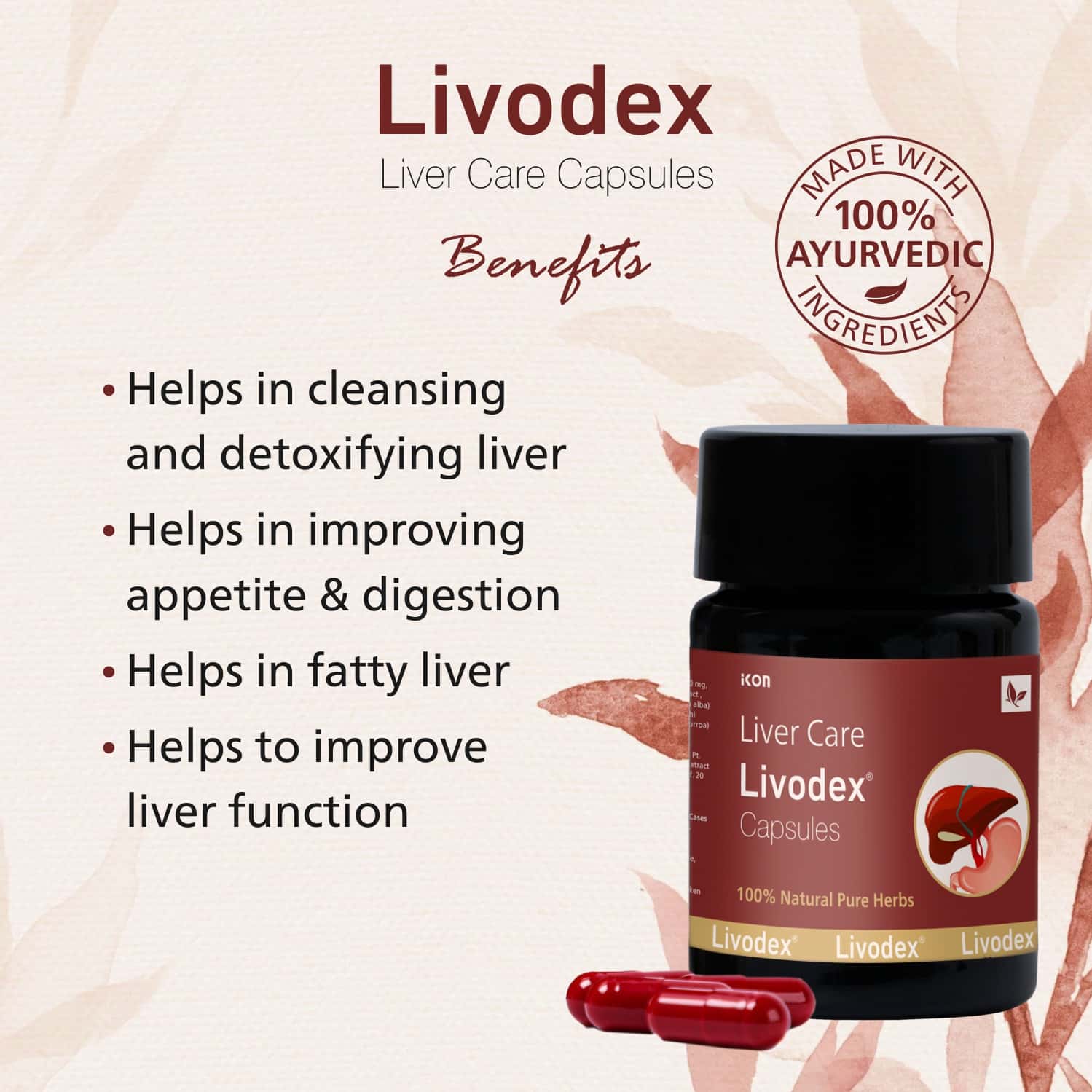 Buy LIVODEX CAPSULES 10 CAPS | LIVER HEALTH SUPPLEMENT | DETOX LIVER ...
