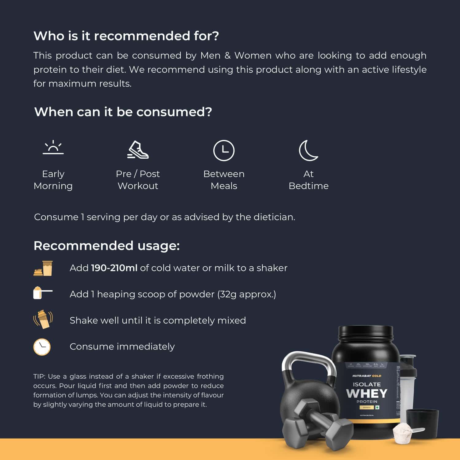 Buy NUTRABAY GOLD 100% WHEY PROTEIN ISOLATE|26G PROTEIN|MUSCLE SUPPORT & RECOVERY|MANGO, 1 KG ...