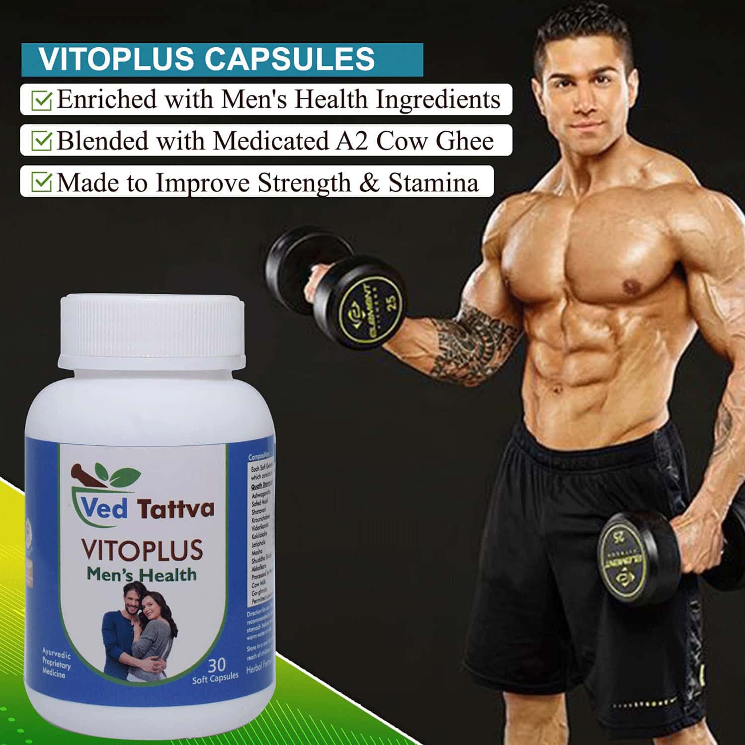 Buy VED TATTVA VITO PLUS 30 CAPSULES AYURVEDIC HERBAL FORMULATION FOR ...