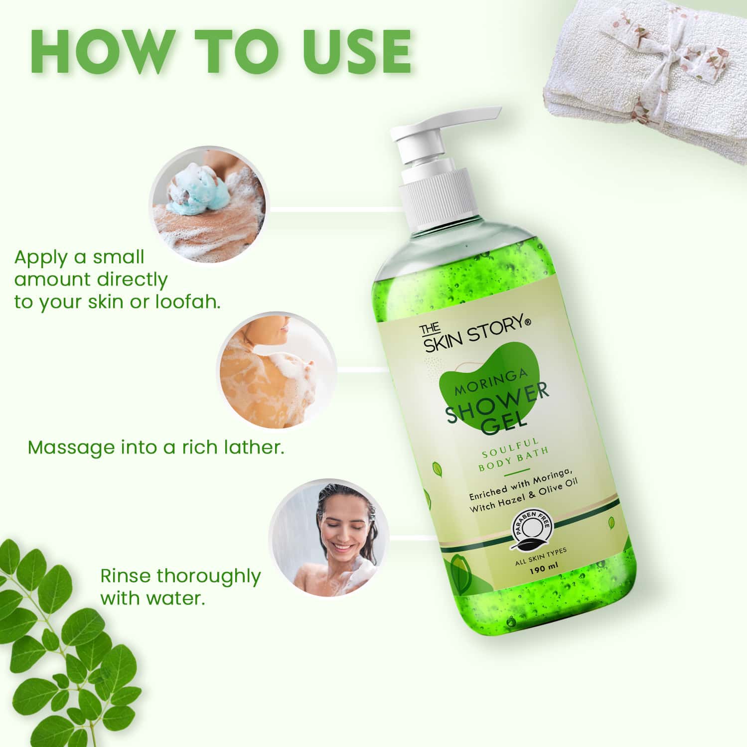 Buy THE SKIN STORY MORINGA SHOWER GEL, 190ML Online & Get Upto 60% OFF ...