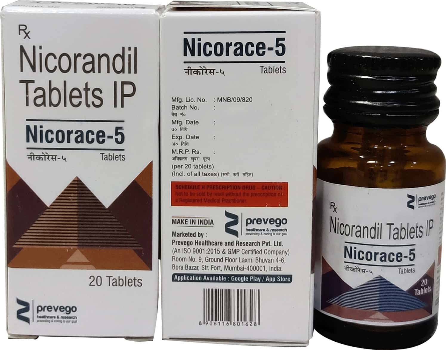 Buy Nicorace 5 MG Tablet (20) Online at Flat 15% OFF | PharmEasy