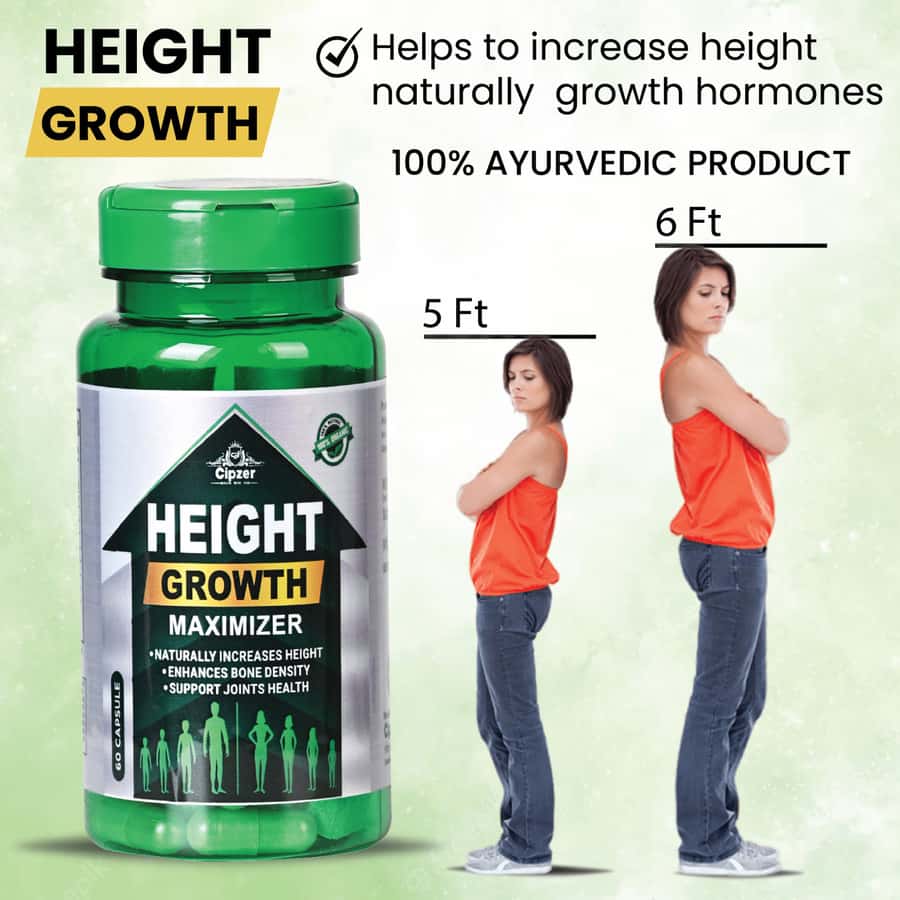Buy HEIGHT GROWTH HERBAL CAPSULES FOR INCREASES HEIGHT & BONE MASS ...