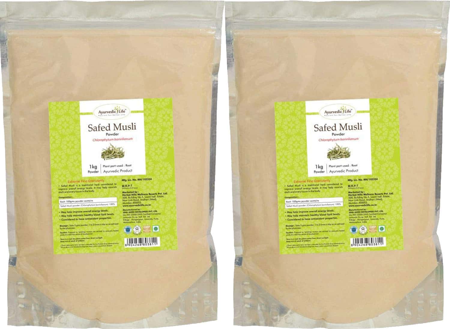 Buy GRAZING MEADOWS SAFED MUSLI POWDER - 1 KG (PACK OF 2) Online & Get ...