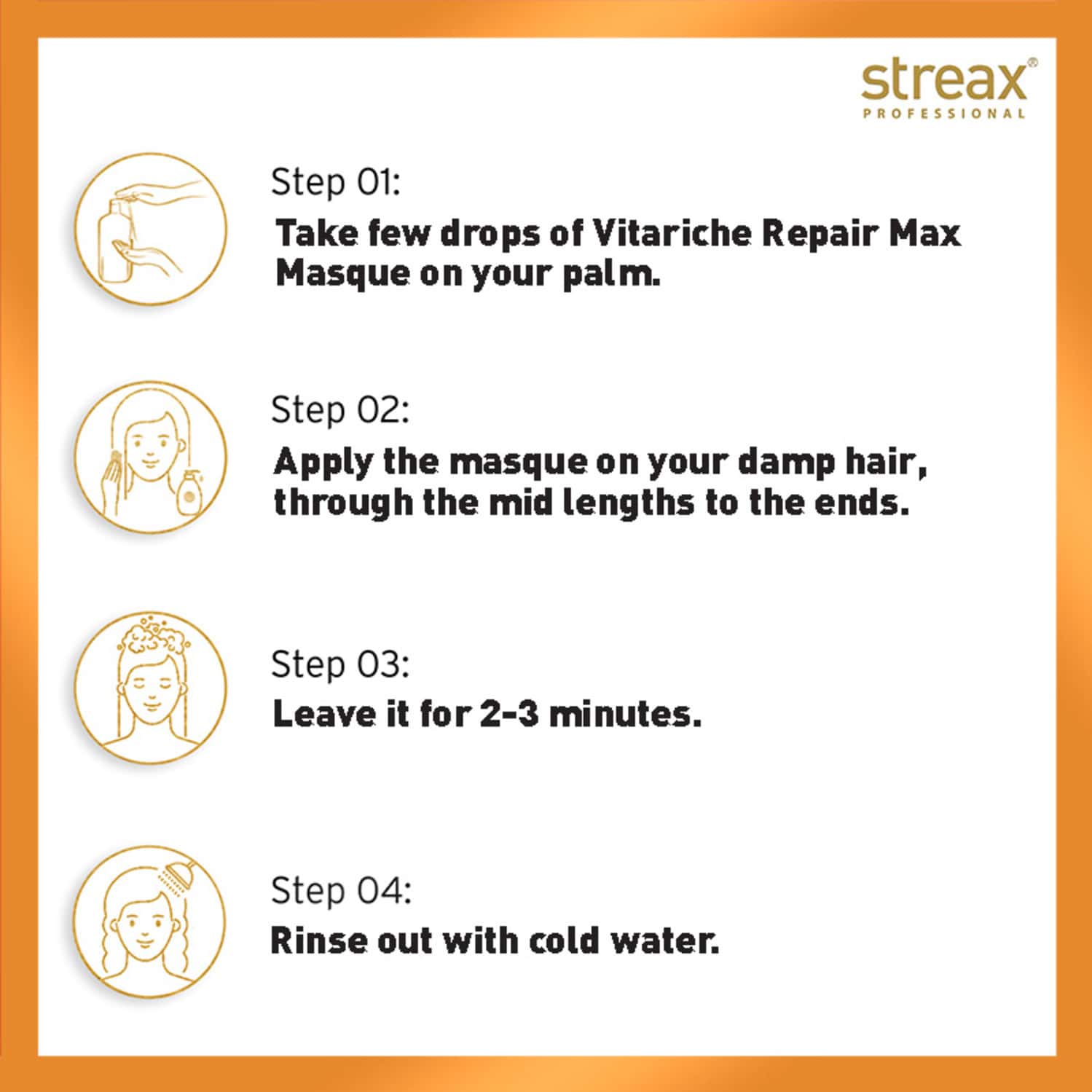 Buy STREAX PROFESSIONAL VITARICHE CARE REPAIR MAX MASQUE 200G Online ...