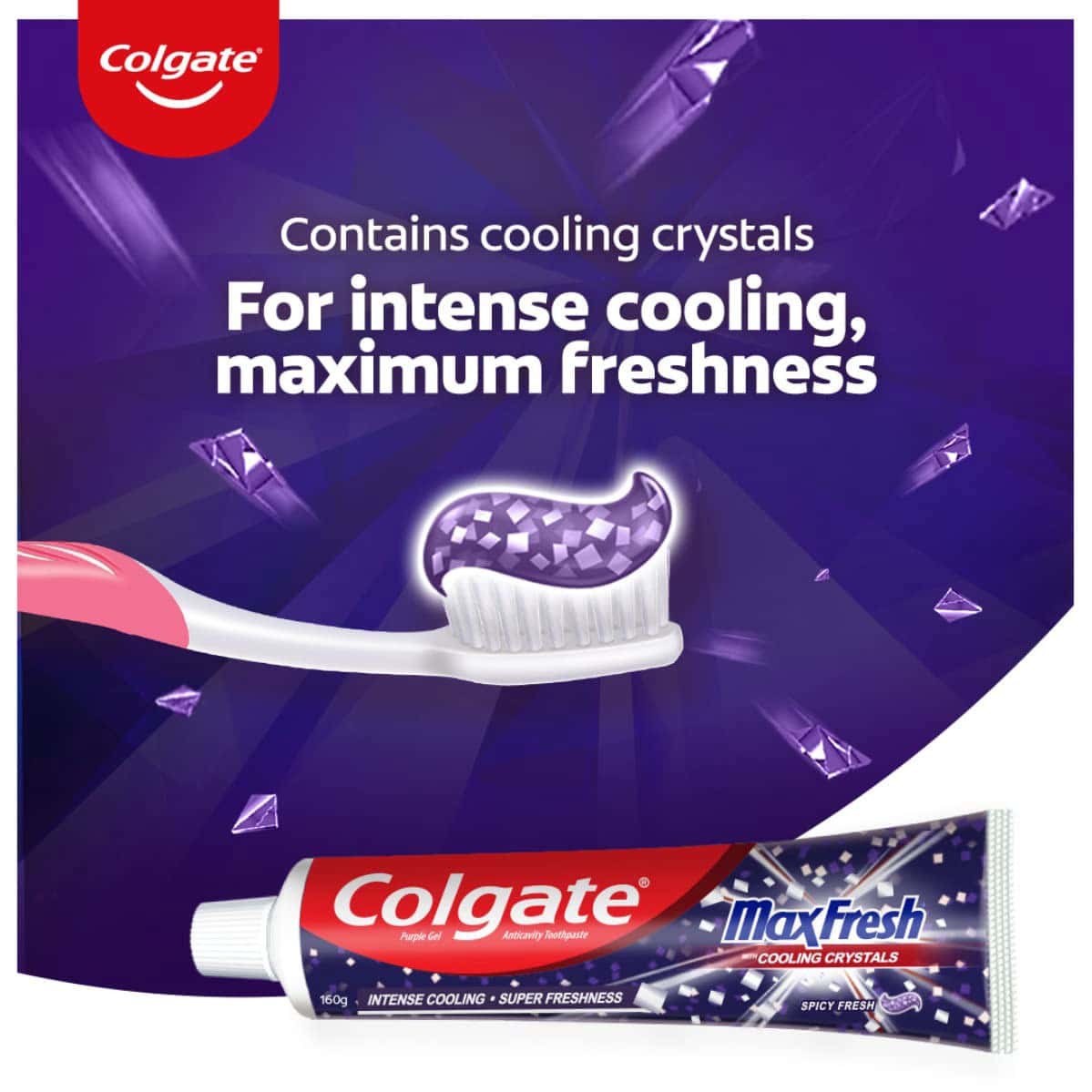 Buy COLGATE MAXFRESH 320G (160G X 2, PACK OF 2) PURPLE GEL PASTE WITH ...
