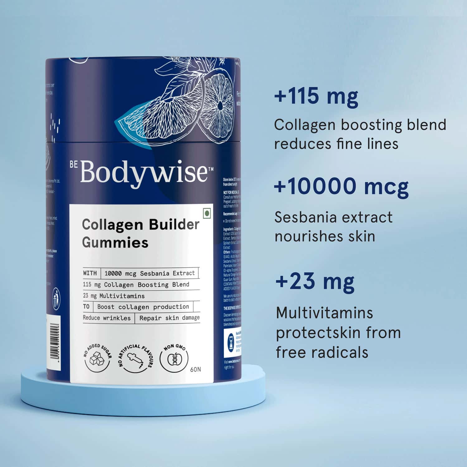 Buy BE BODYWISE COLLAGEN SKIN GUMMIES | NO ADDED SUGAR | ANTI AGEING ...