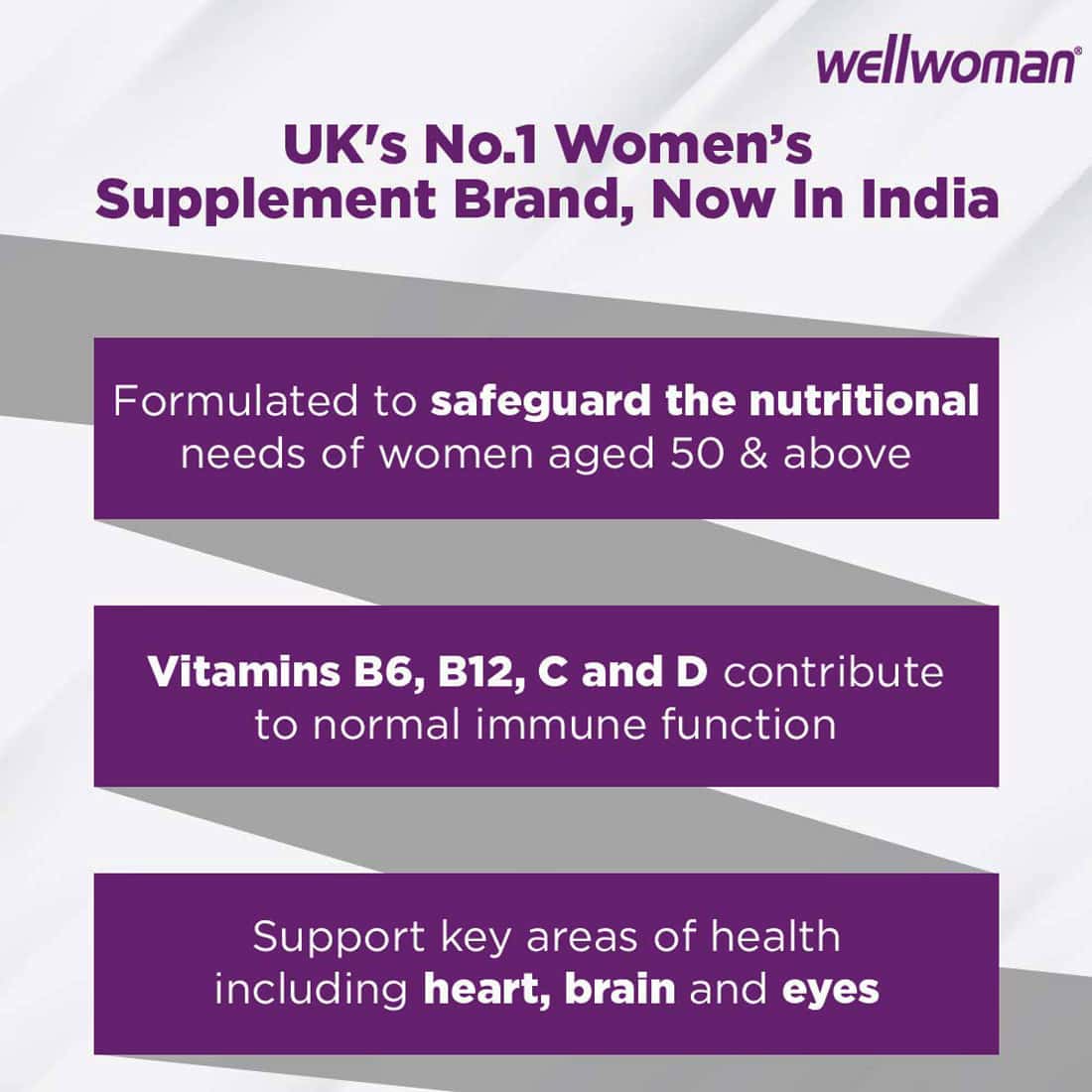 Buy WELLWOMAN 50+ - HEALTH SUPPLEMENTS (26 VITAMINS AND MINERALS) WITH ...