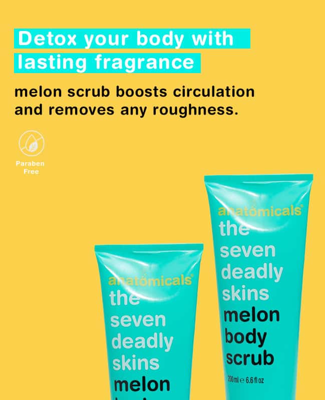 Buy ANATOMICALS | MELON BODY SCRUB WITH PUMICE GRANULES AND MELON ...