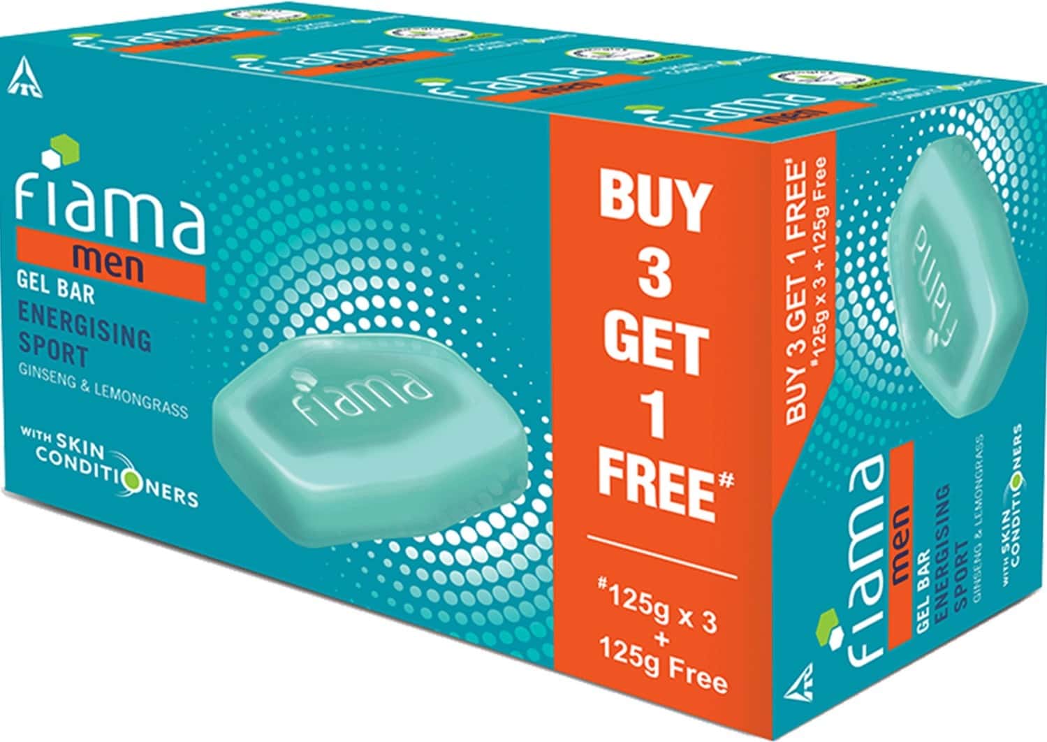 Buy FIAMA GEL BATHING SOAP - ENERGIZING SPORT FOR MEN BUY3 GET1 FREE ...