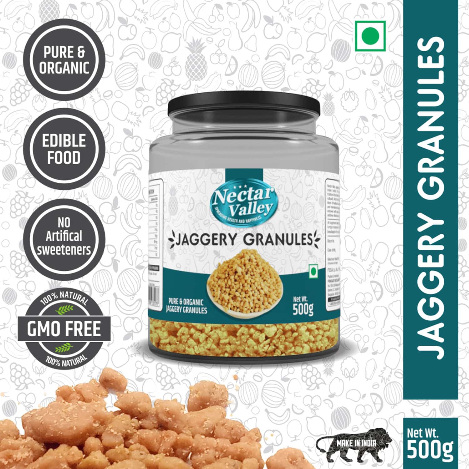 Buy NECTAR VALLEY JAGGERY GRANULES | 100% NATURAL, PURE & ORGANIC ...
