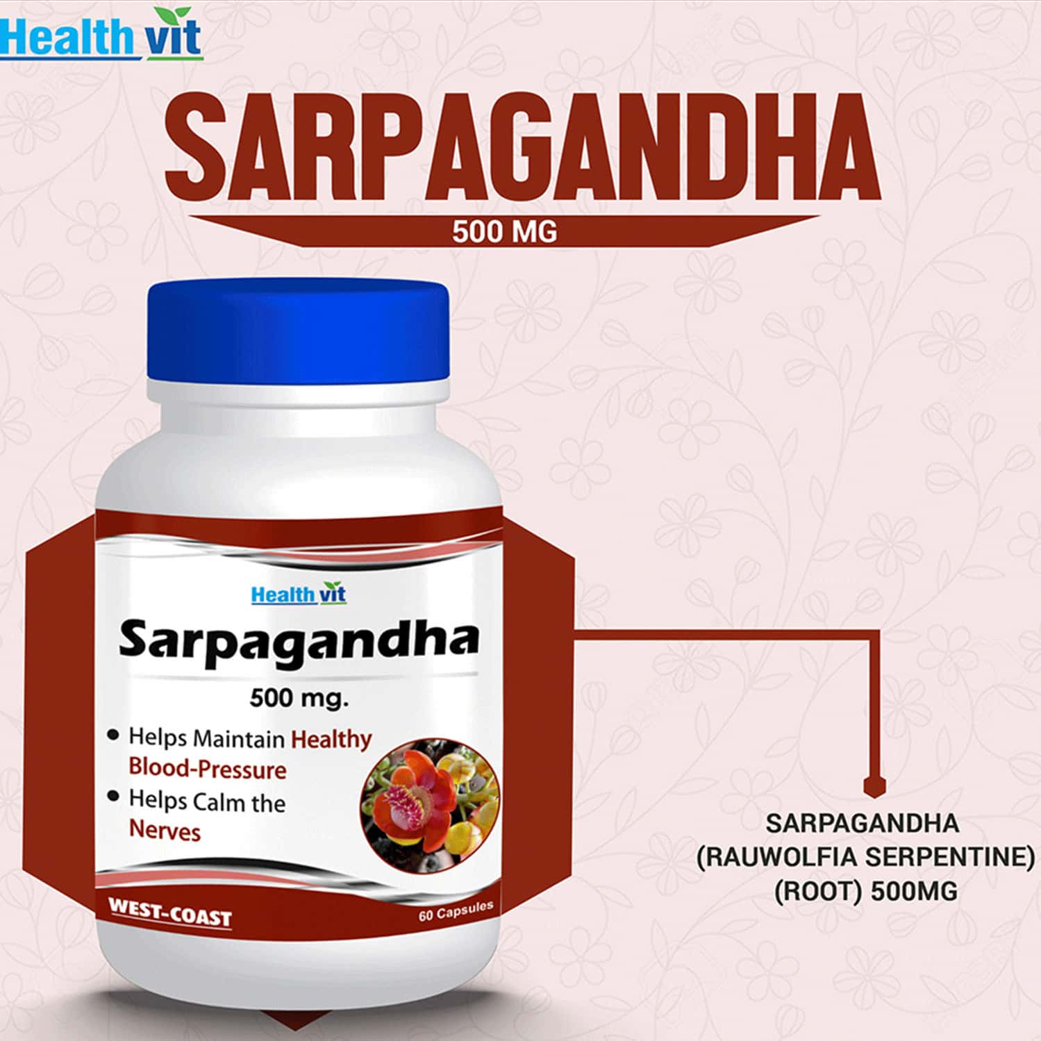 Buy HEALTHVIT SARPAGANDHA 250MG - 60 CAPSULES Online & Get Upto 60% OFF ...