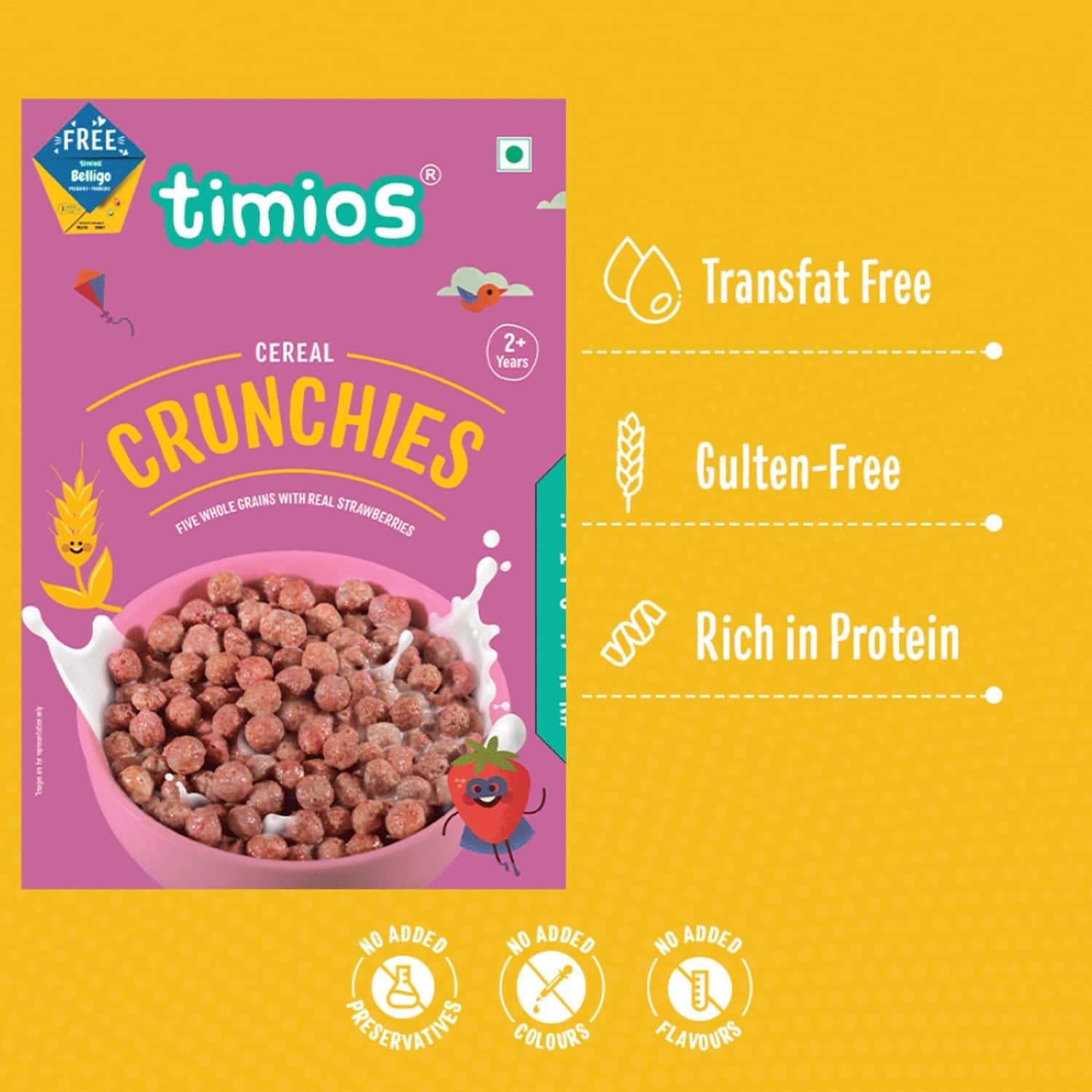 Buy TIMIOS CRUNCHIES - BREAKFAST CEREAL - 300G Online & Get Upto 60% ...