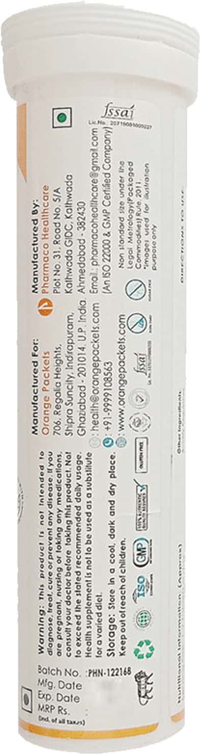 Buy ORANGE PACKETS 10000 MCG NATURAL SESBANIA BIOTIN WITH HAIR & NAIL ...