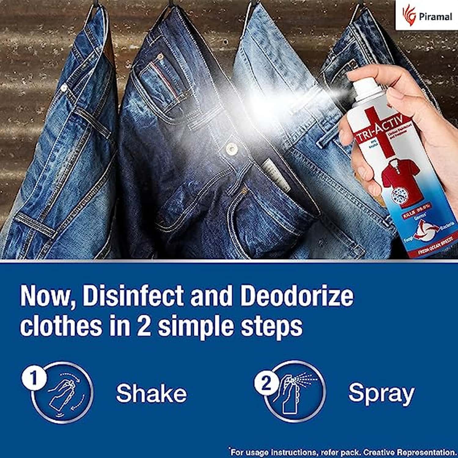 Buy TRI-ACTIV DISINFECTANT SPRAY FOR MULTI-SURFACES (230 ML) + MULTI ...