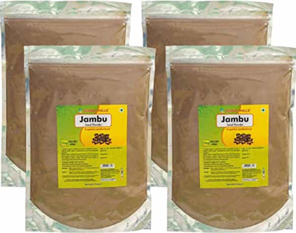 Buy HERBAL HILLS JAMBU BEEJ POWDER - 1 KG POWDER - PACK OF 4 - JAMUN ...