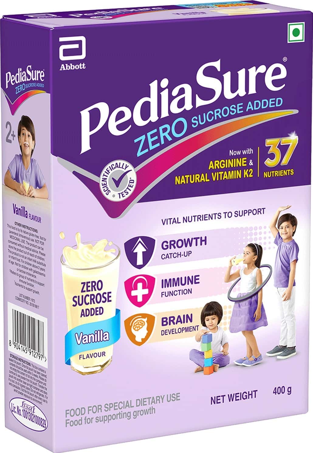 Buy PEDIASURE ZERO SUGAR COMPLETE BALANCED NUTRITION TO HELP KIDS GROW ...