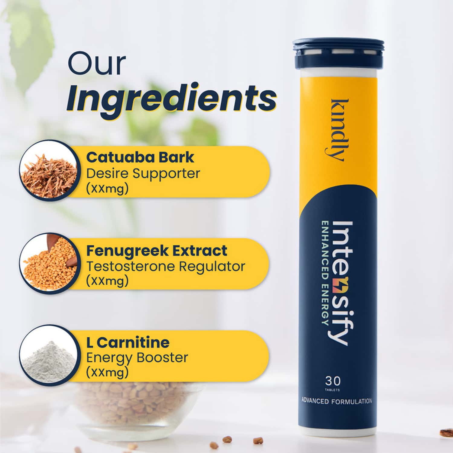 Buy KINDLY HEALTH INTENSIFY L-CARNITINE TABLETS | IMPROVES PERFORMANCE ...