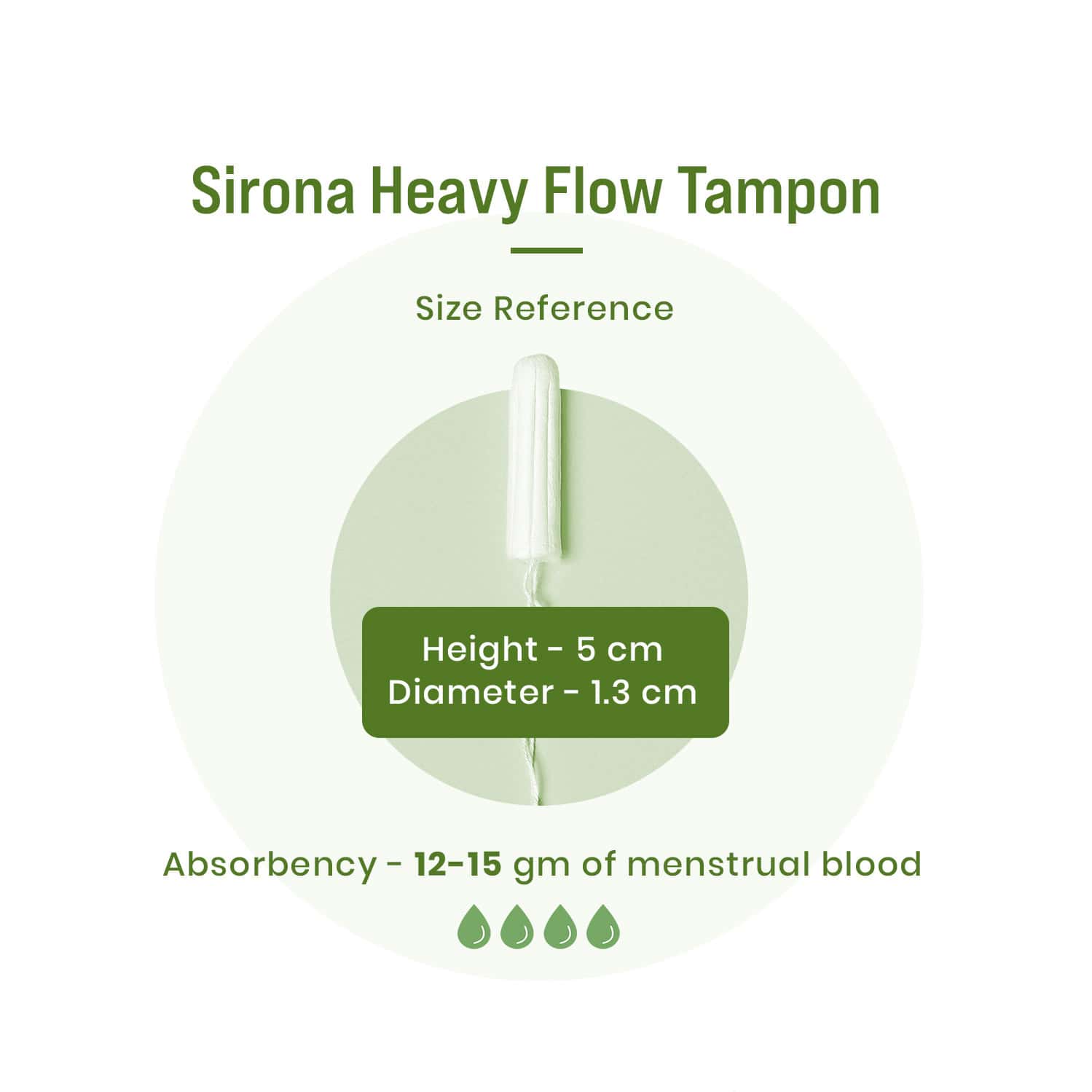 Buy SIRONA HEAVY FLOW ORGANIC TAMPONS MADE WITH 100% ORGANIC COTTON NON ...