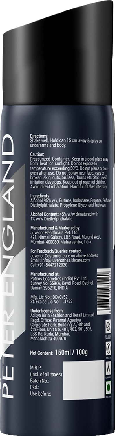 Buy PETER ENGLAND FRESH FRAGRANCE DEODORANT LEGEND - 150 ML Online ...