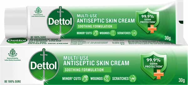Buy DETTOL ANTISEPTIC SKIN CREAM - OINTMENT FOR WOUNDS- 30GM Online ...