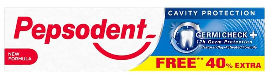 Buy Pepsodent Germi Check Cavity Protection, 100 Gm With 40% Free ...