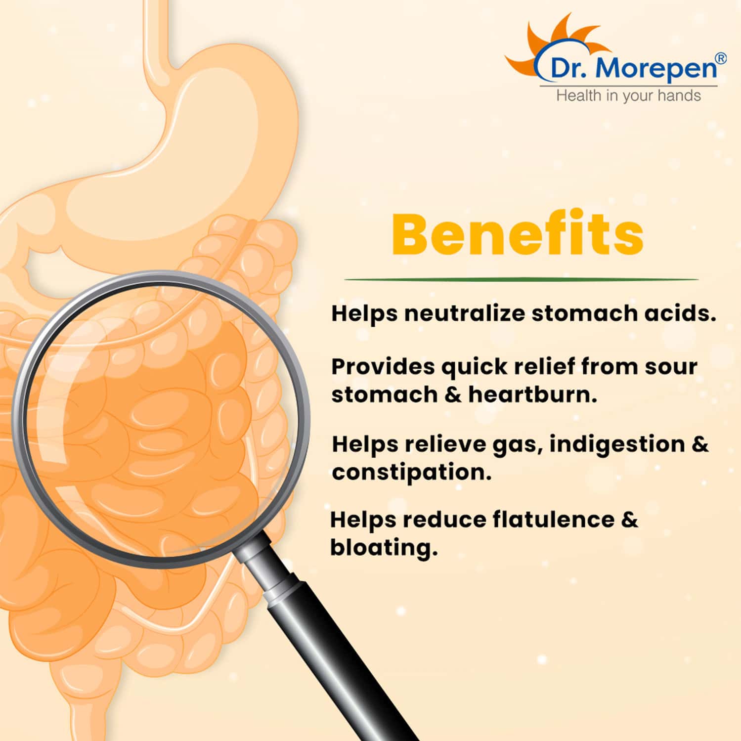 Buy DR. MOREPEN ACIDITY-X SYRUP FOR ACIDITY RELIEF ORANGE FLAVOUR ...