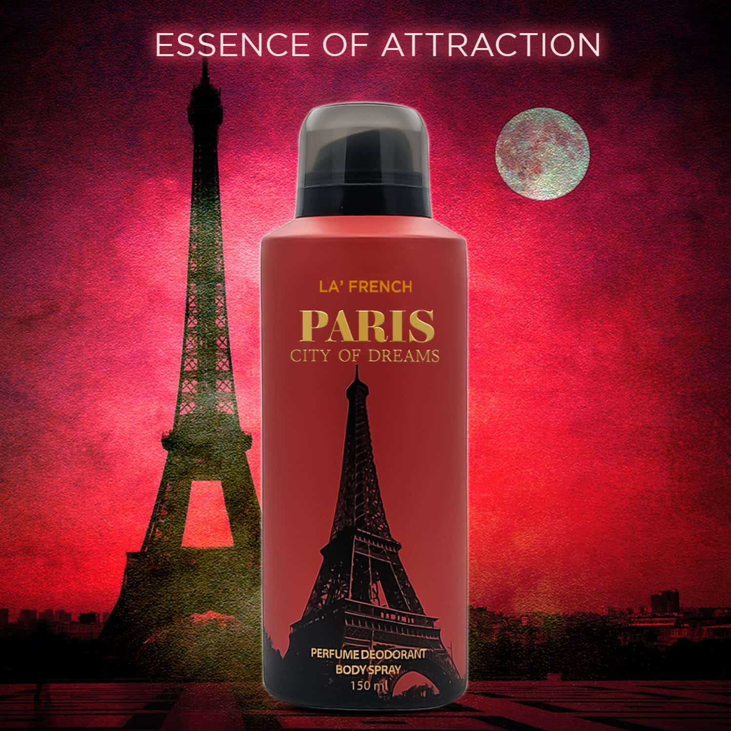 Buy LA FRENCH PARIS CITY OF DREAMS DEODORANT FOR MEN & WOMEN, 150ML ...