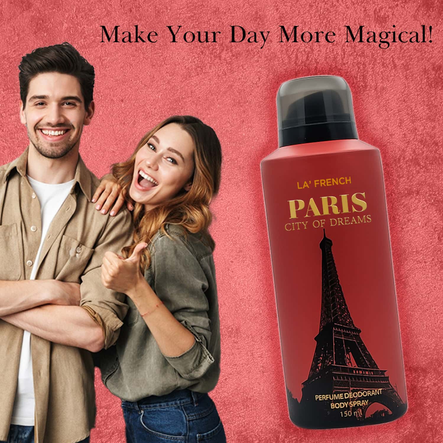 Buy LA FRENCH PARIS CITY OF DREAMS DEODORANT FOR MEN & WOMEN, 150ML ...