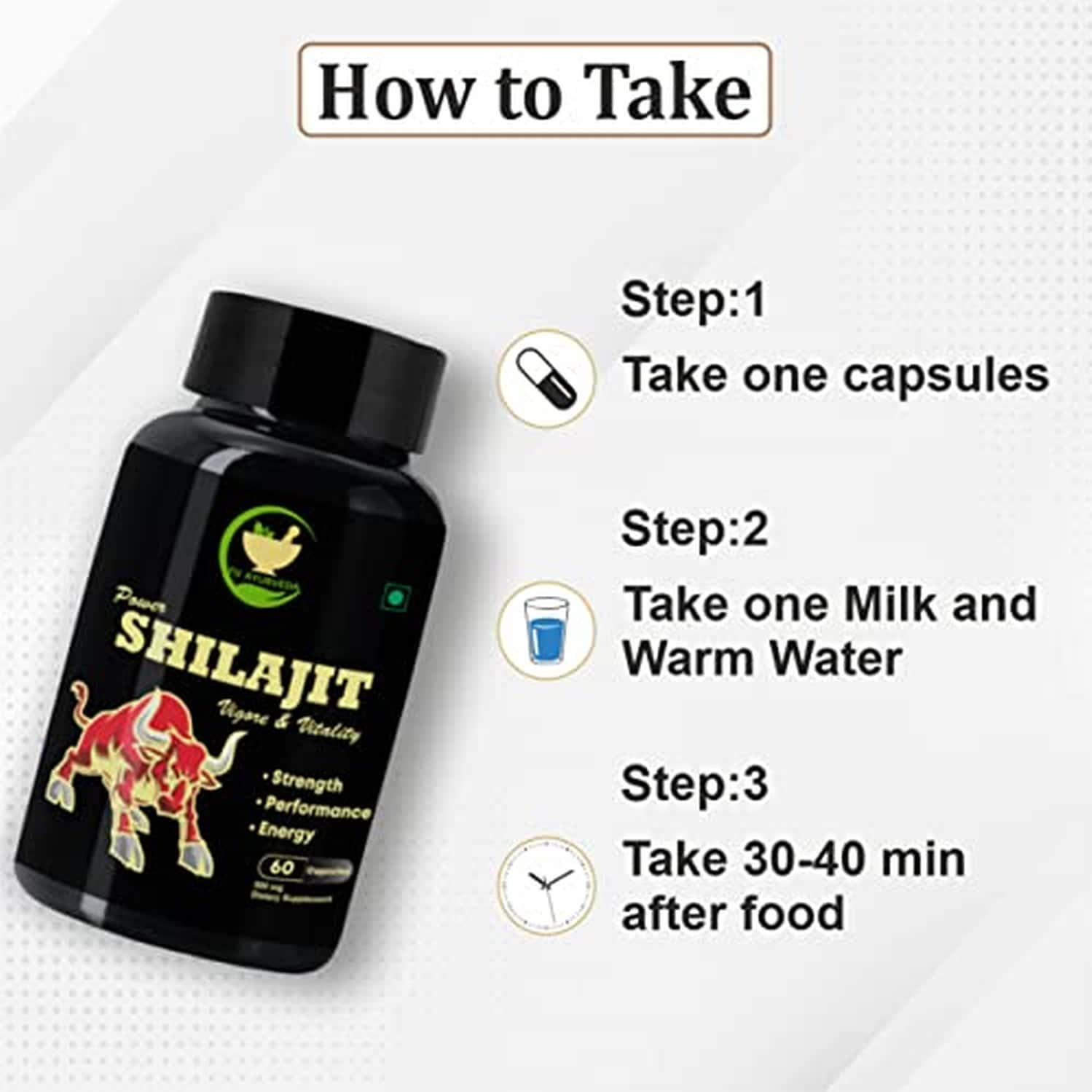 Buy FIJ AYURVEDA POWER SHILAJIT/SHILAJEET EXTRACT CAPSULE | UNISEX - 500MG 60 CAPSULES (SHILAJIT ...