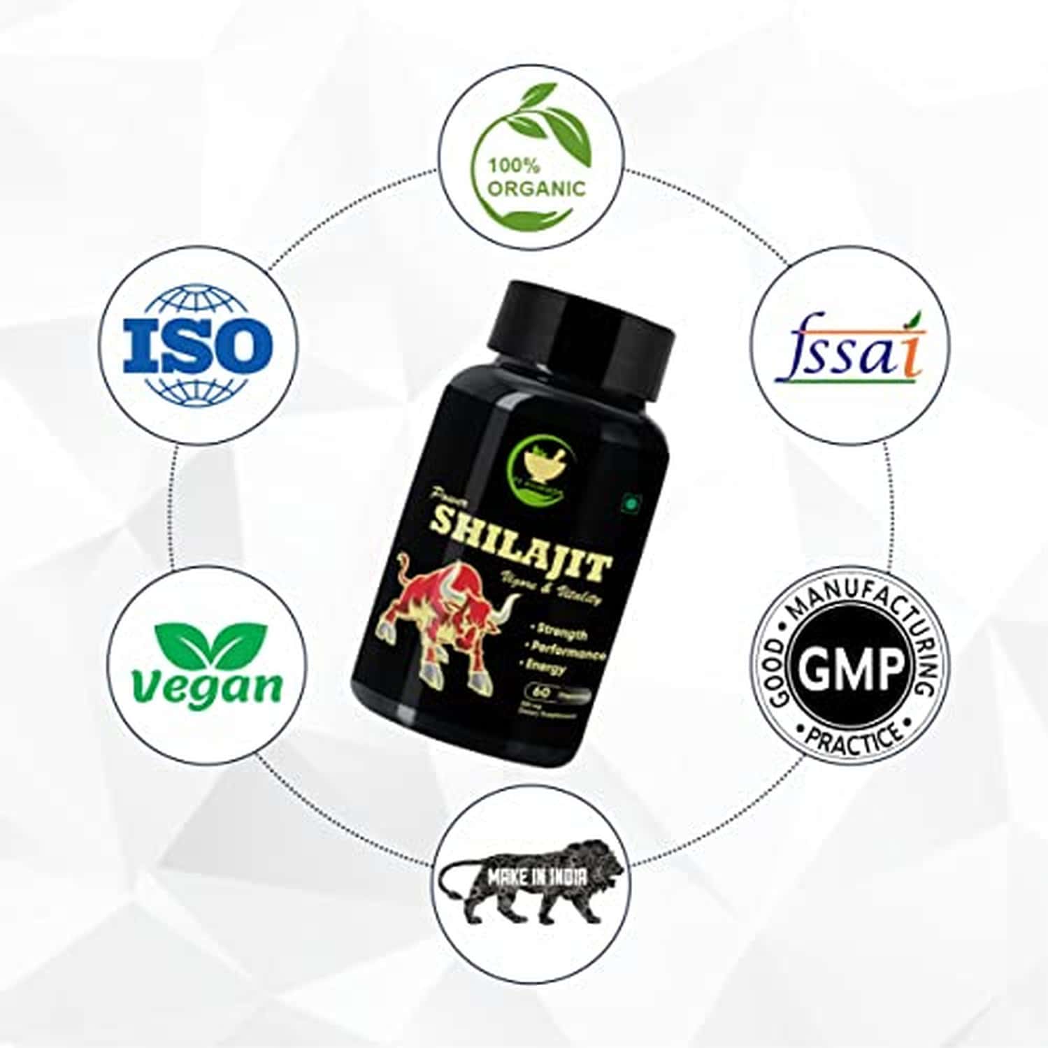 Buy FIJ AYURVEDA POWER SHILAJIT/SHILAJEET EXTRACT CAPSULE | UNISEX - 500MG 60 CAPSULES (SHILAJIT ...