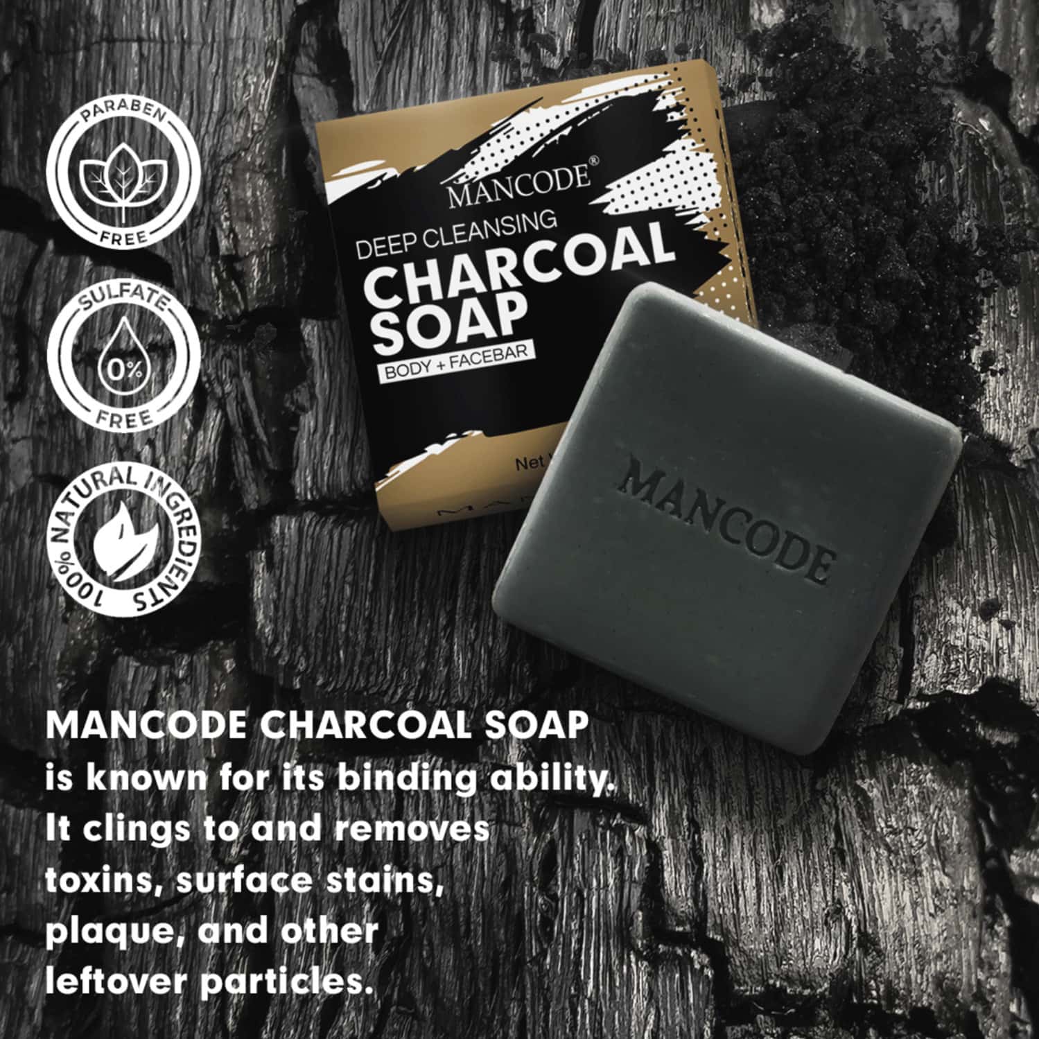 Buy MANCODE DEEP CLEANSING CHARCOAL SOAP, 125GM Online & Get Upto 60% ...