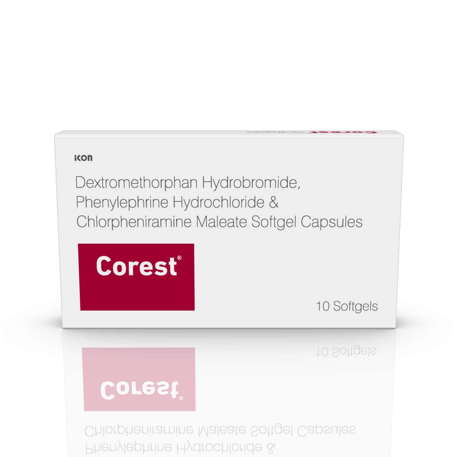Corest Strip Of 10 Softgel Capsules: Uses, Side Effects, Price & Dosage ...