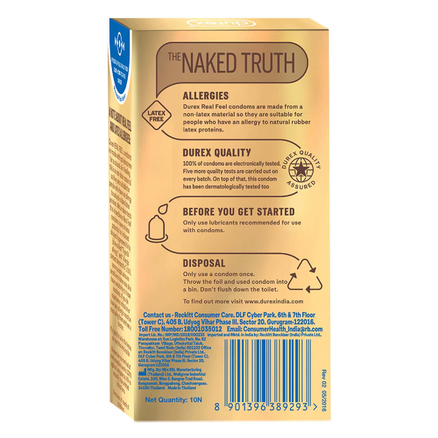 Buy DUREX REAL FEEL CONDOMS PACK OF 10 Online & Get Upto 60% OFF at ...