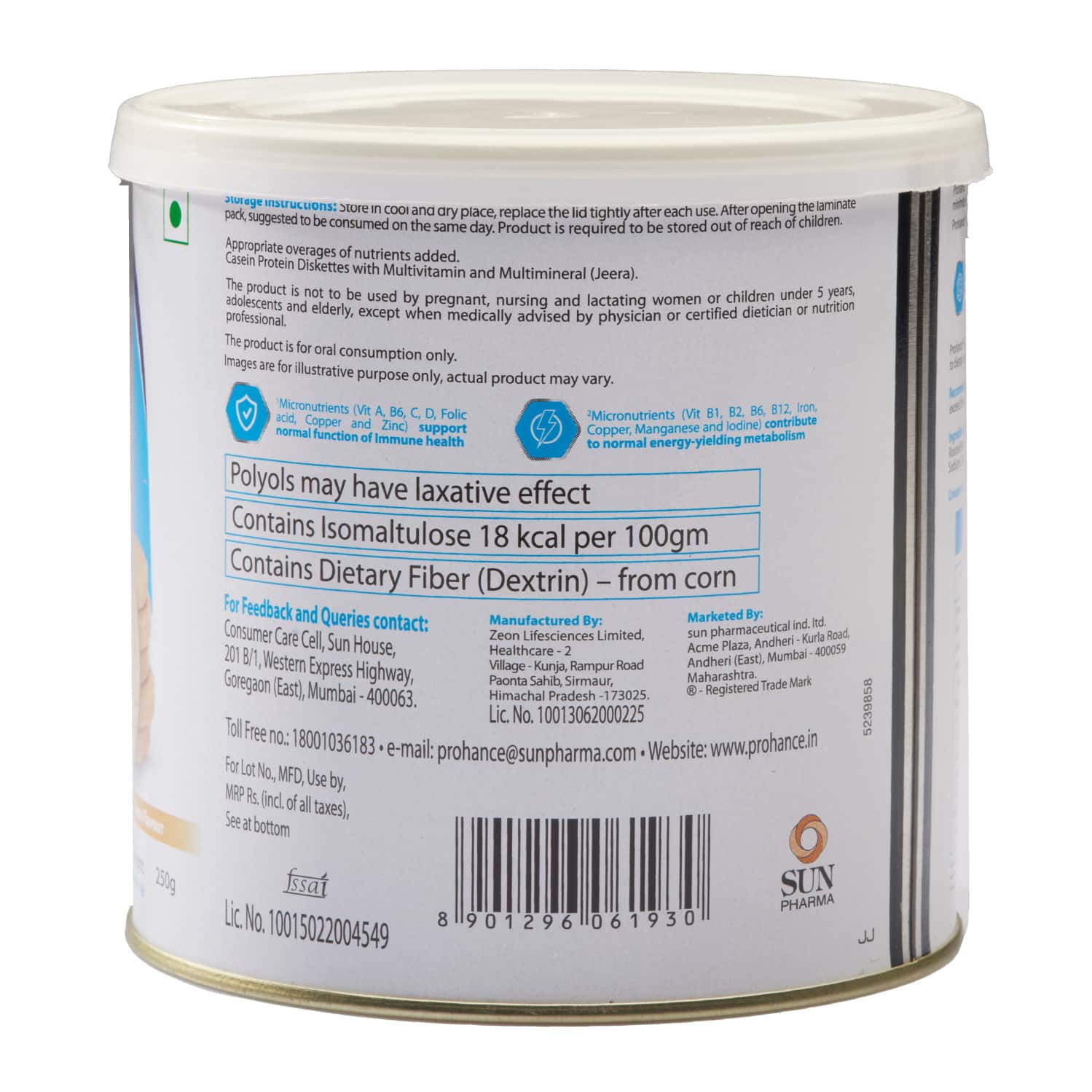 Buy PROHANCE D JEERA FLAVOUR TIN OF 250GM (50) DISKETTES Online & Get ...