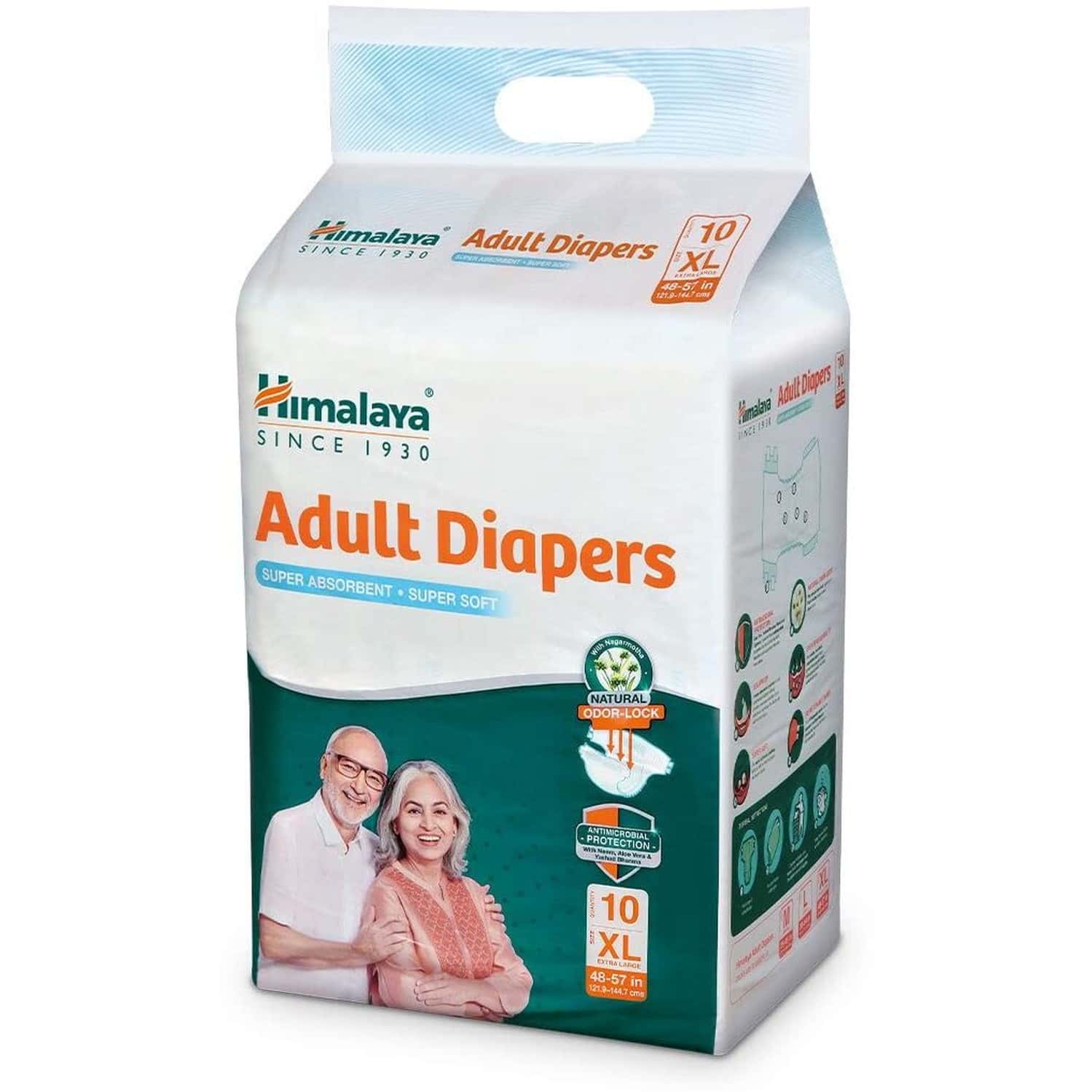 Buy HIMALAYA ADULT DIAPER (EXTRA LARGE) 10 PCS | UNISEX X PACK OF 2 ...