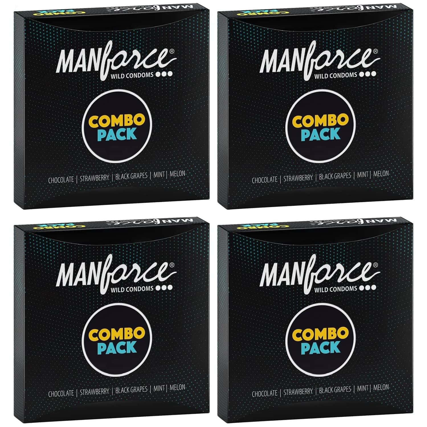 Buy MANFORCE COMBO PACK CHOCOLATE STRAWBERRY COFFEE BLACK GRAPES MELON ...