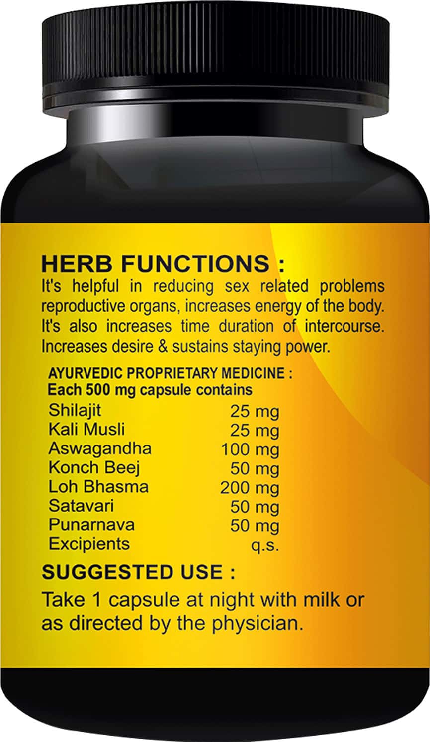 Buy MEGA BOOST HERBAL CAPSULES FOR WHICH WORKS BY REMOVING DEBILITY (15 ...