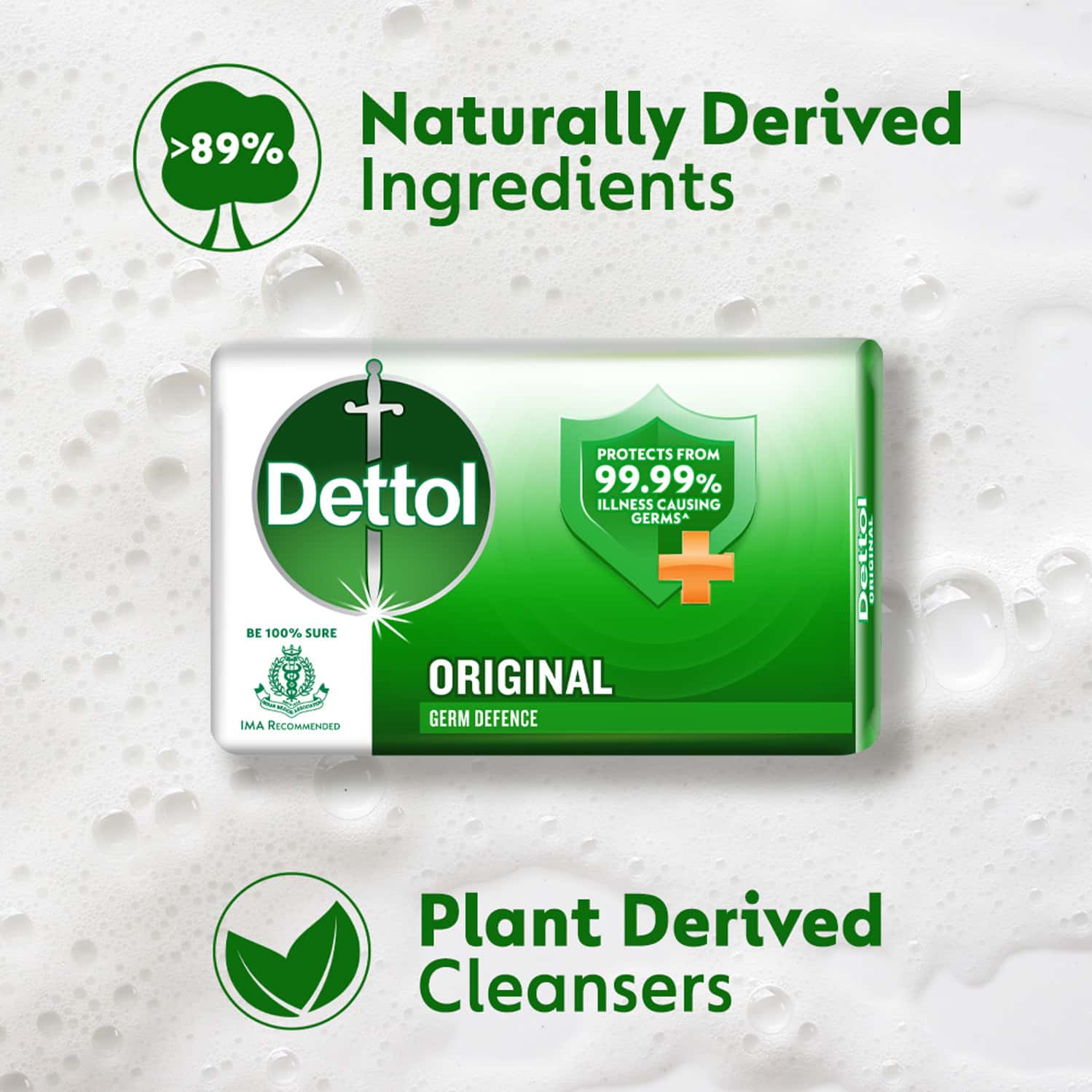 Buy DETTOL ORIGINAL GERM PROTECTION BATHING SOAP BAR 100G PACK OF 4 ...