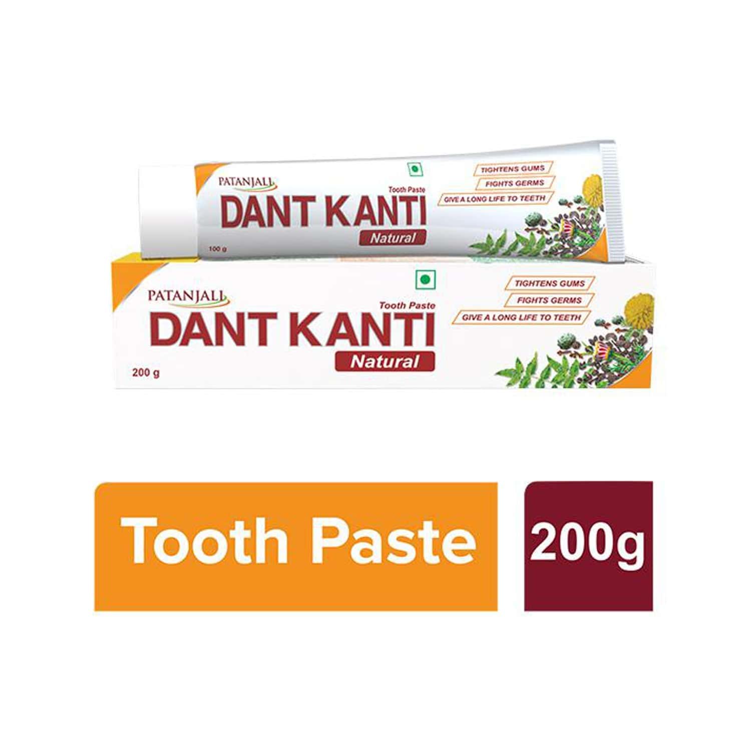 Buy PATANJALI DIVYA DANT KANTI NATURAL TOOTHPASTE 200 G Online & Get ...