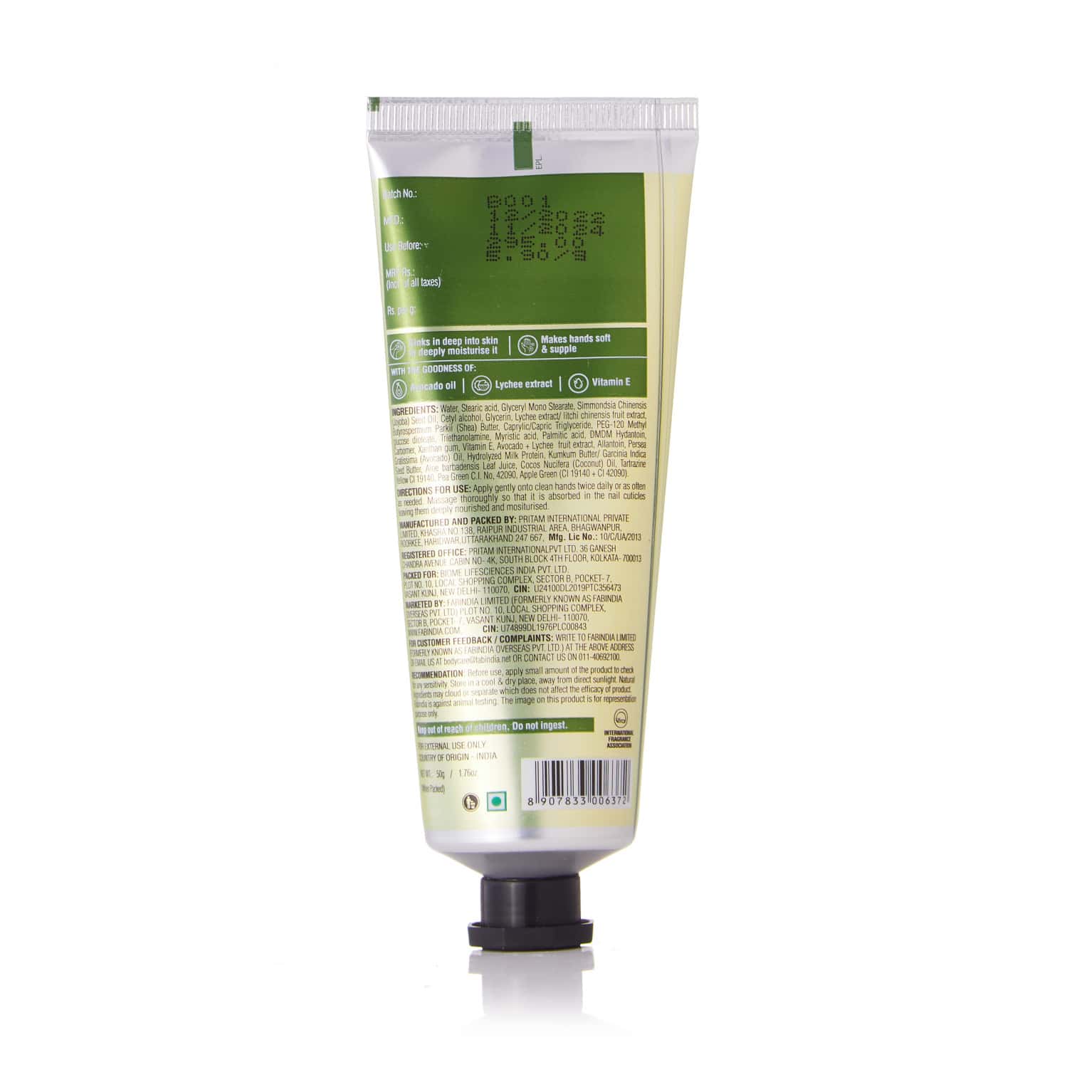 Buy FABESSENTIALS AVACADO LYCHEE HAND CREAM 50 GM Online & Get Upto 60% ...