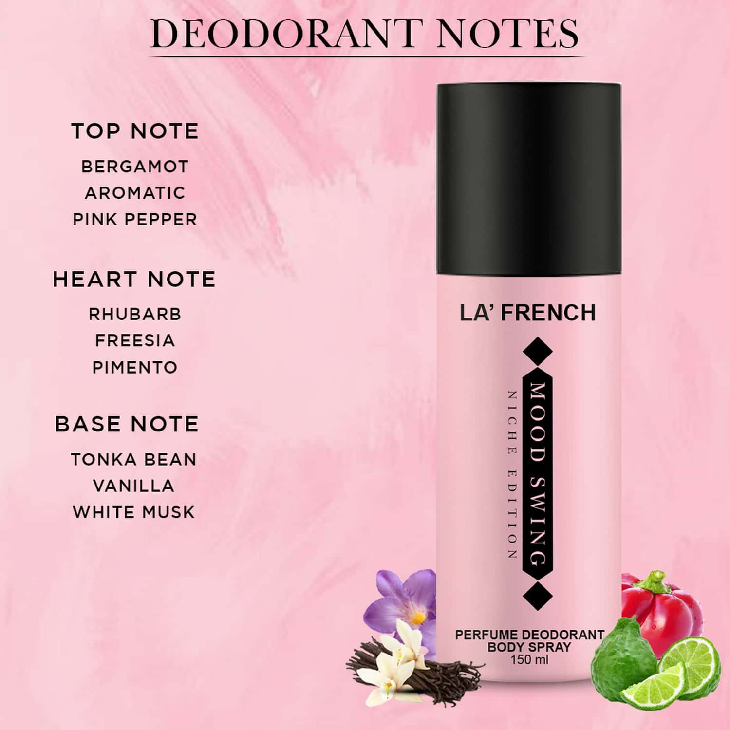 Buy LA FRENCH MOOD SWING DEODORANT FOR MEN & WOMEN, 150ML Online & Get ...