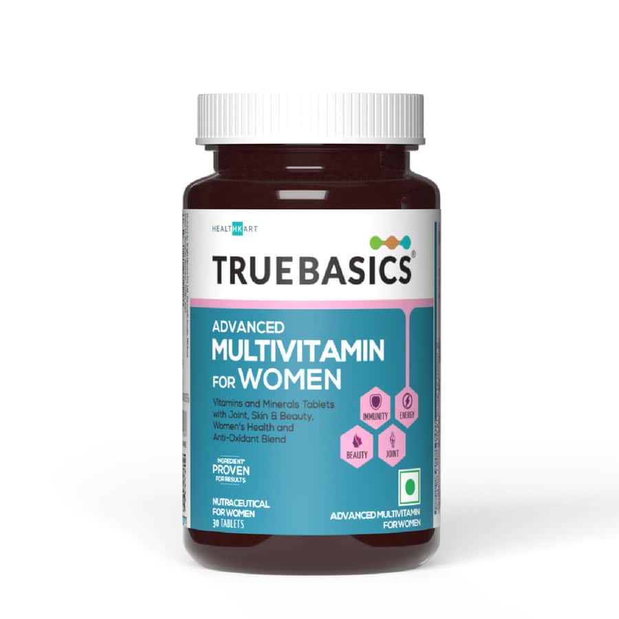 Buy TRUEBASICS ADVANCED MULTIVITAMIN FOR SPORTS & FITNESS (90 TABLETS ...
