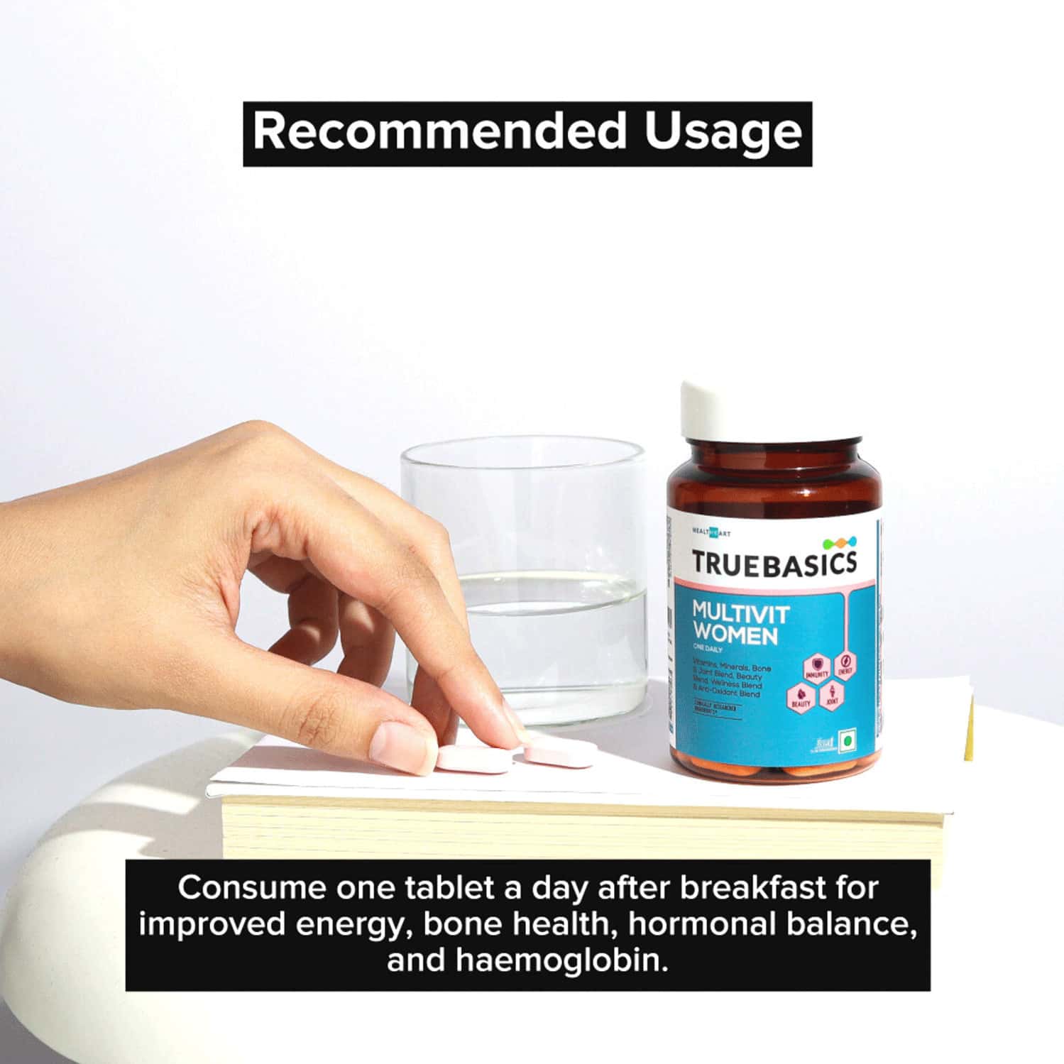 Buy TRUEBASICS MULTIVIT WOMEN ONE DAILY MULTIVITAMINS MULTIMINERALS ...