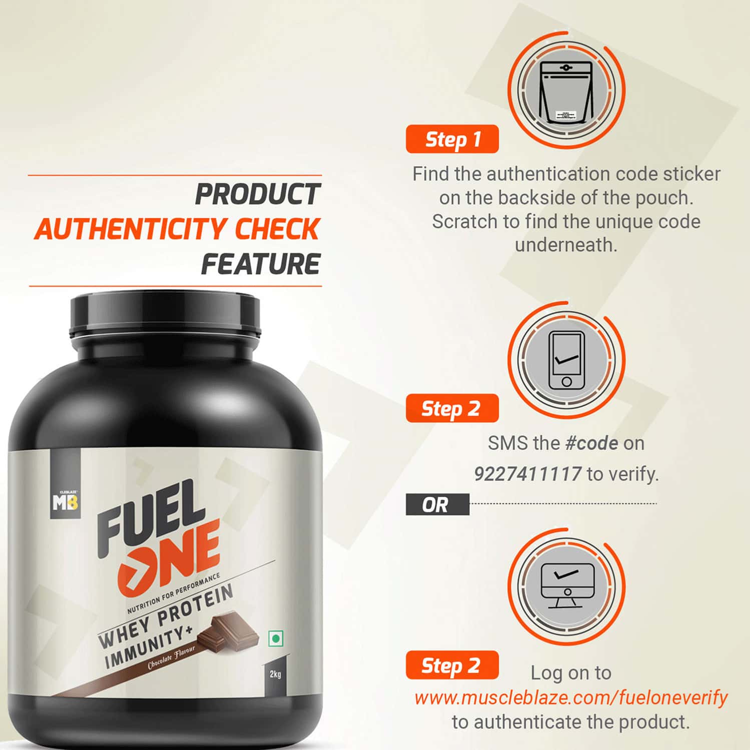 Buy MUSCLEBLAZE FUEL ONE WHEY PROTEIN, 24 G PROTEIN & 5.29 G BCAA ...