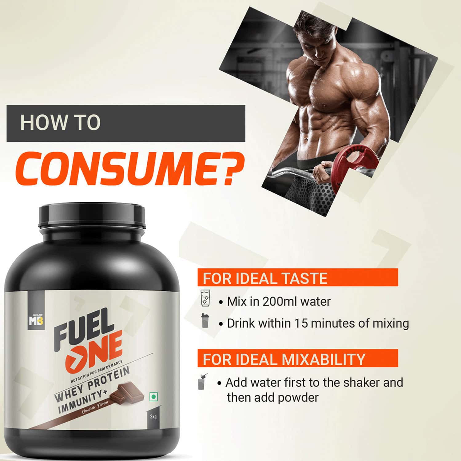 Buy MUSCLEBLAZE FUEL ONE WHEY PROTEIN, 24 G PROTEIN & 5.29 G BCAA ...