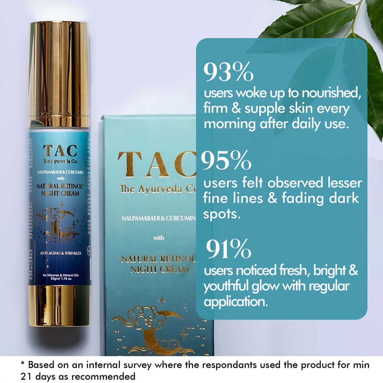 Buy TAC - THE AYURVEDA CO. NALPAMARADI & CURCUMIN NIGHT CREAM - 50 GM ...