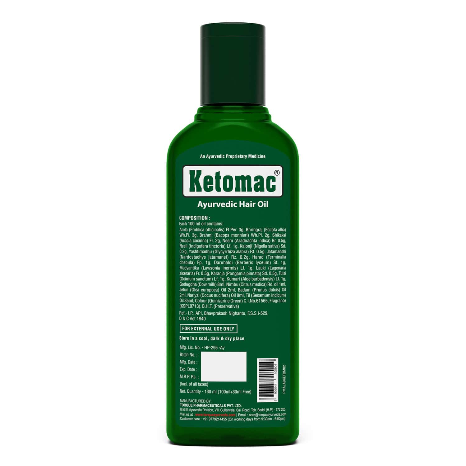 Buy KETOMAC HAIR OIL 130 MLL PACK OF 3 Online & Get Upto 60% OFF at ...