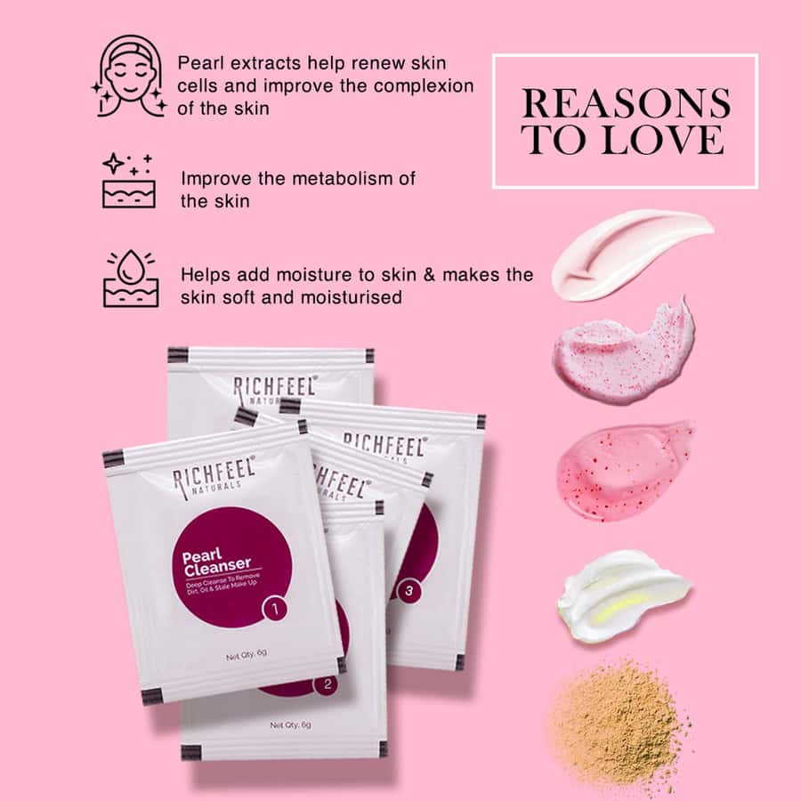 Buy PEARL FACIAL KIT 5X6 G PACK OF 3 Online & Get Upto 60% OFF at PharmEasy